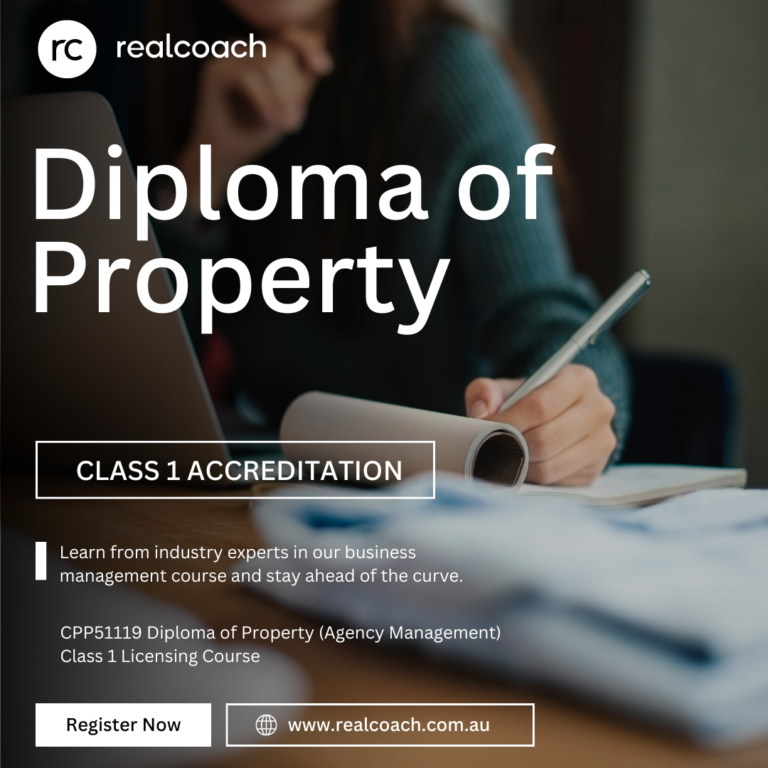 CPP51119 Diploma of Property (Agency Management) Class 1 Licensing ...